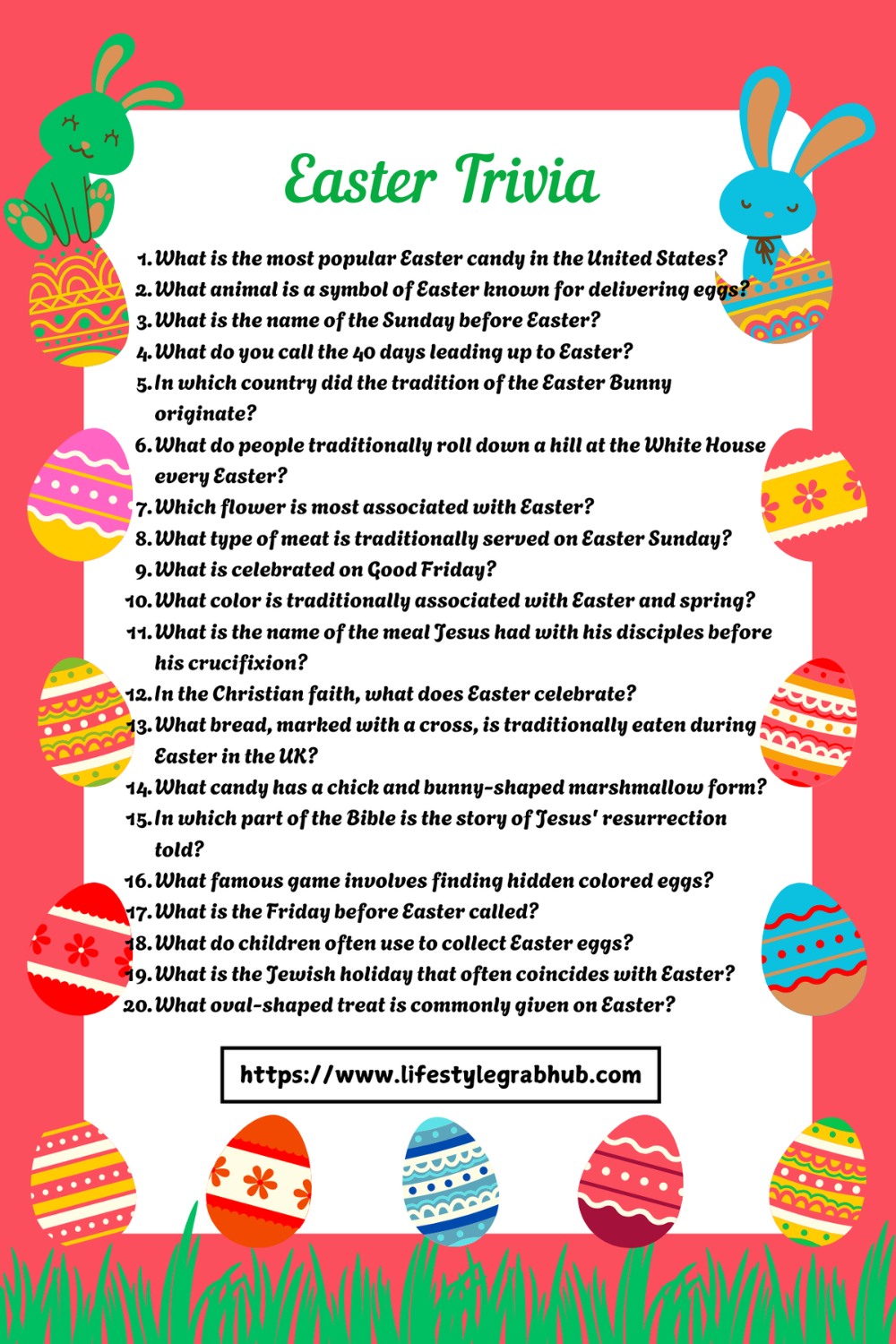 100 Free Printable Easter Trivia Questions and Answers