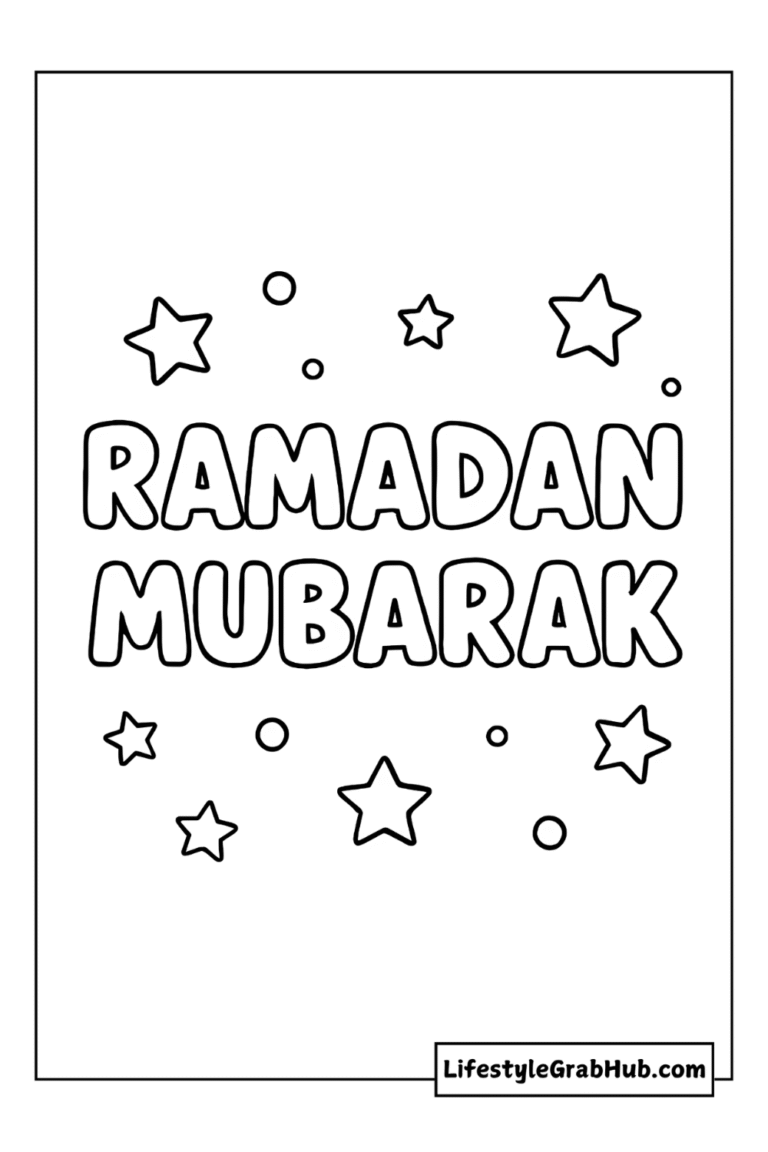 42 Free Printable Ramadan Coloring Pages for Kids